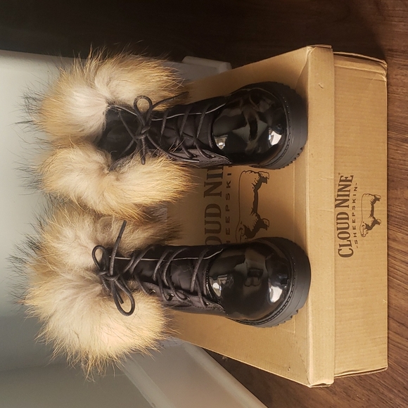 Cloud 9 | Shoes | Nib Cloud Nine Ladies Brooke Boot With Racoon Fur ...